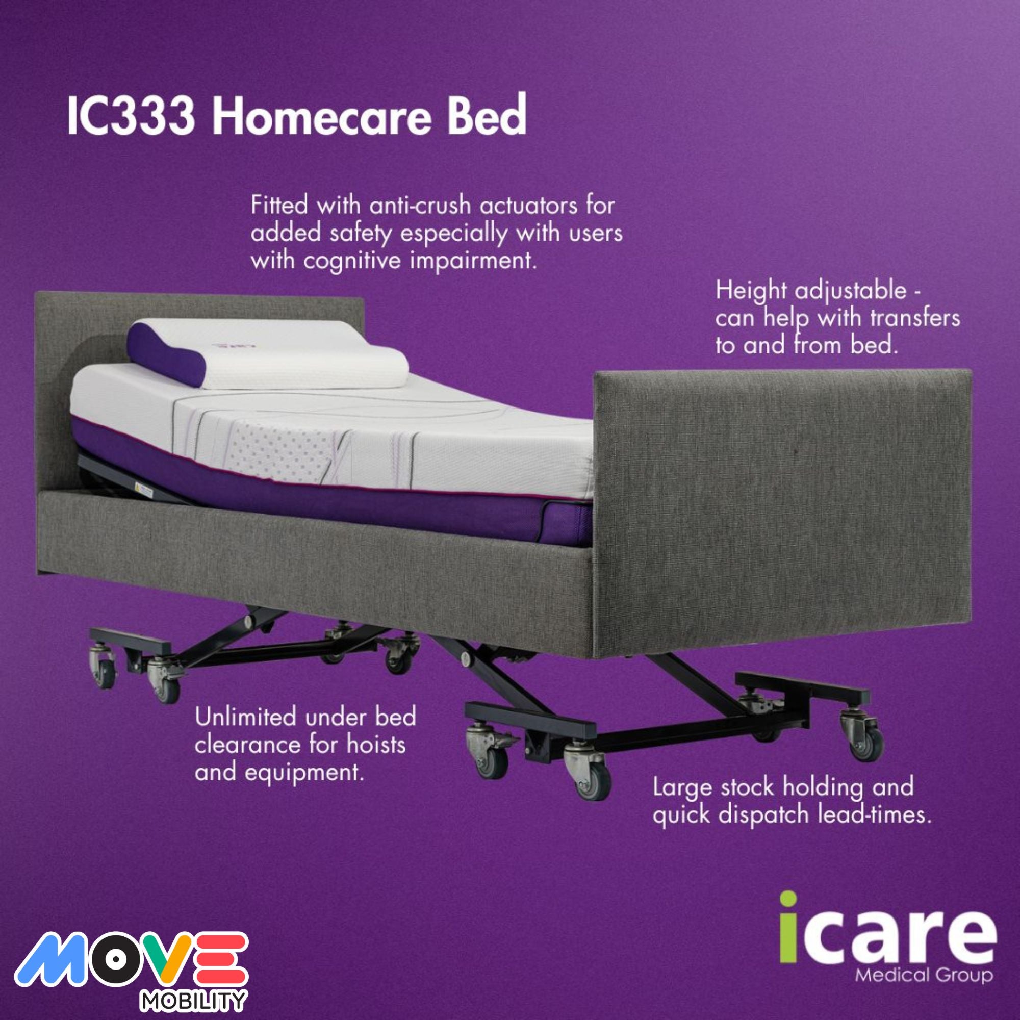 ICARE IC333 Homecare Bed – Move Mobility