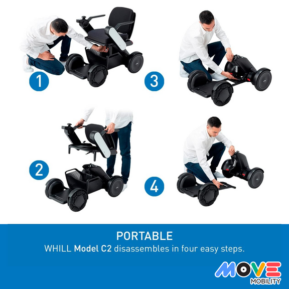 WHILL Model C2 Power Wheelchair – Move Mobility