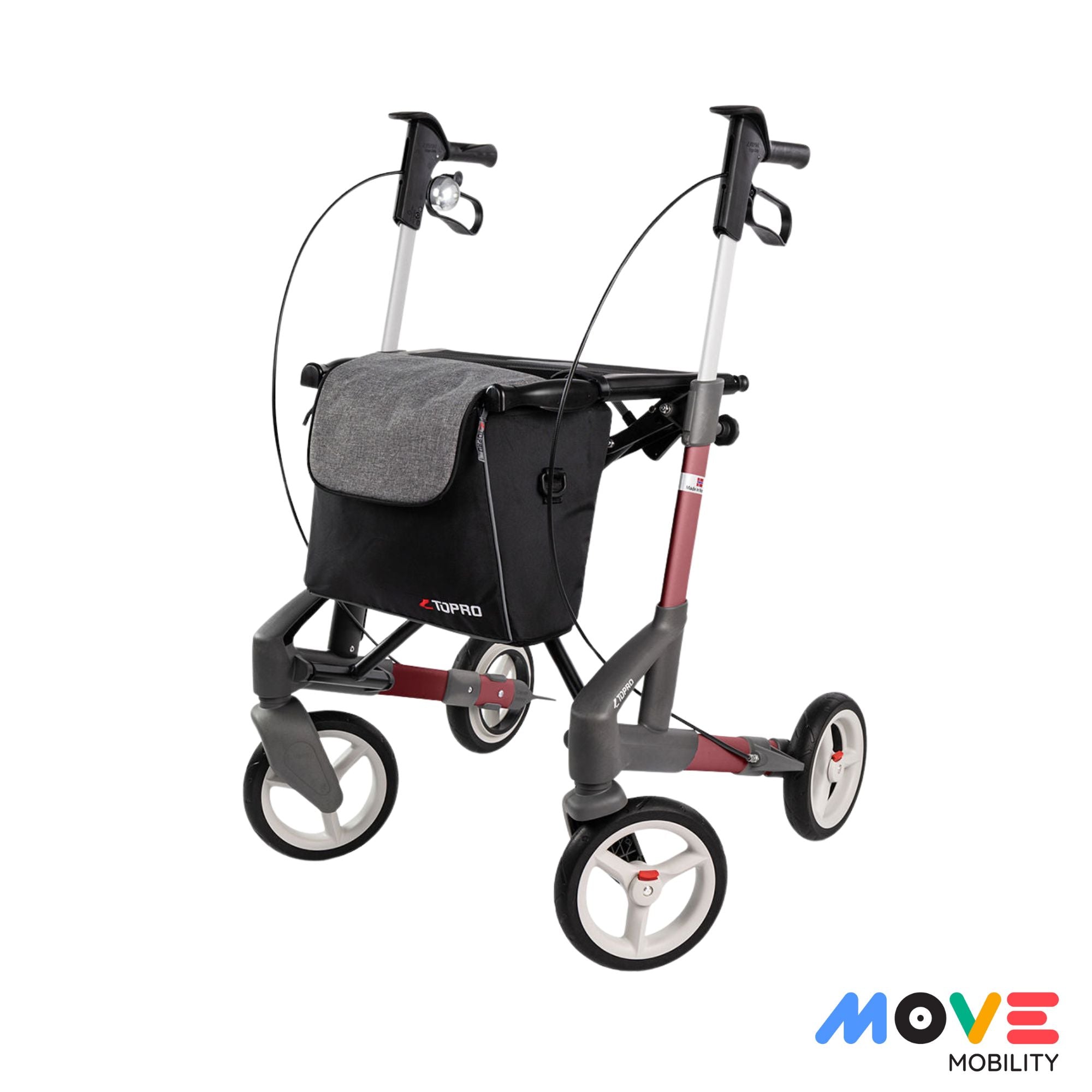 Buy RED TOPRO Troja 5G Rollator With Backrest | Move Mobility