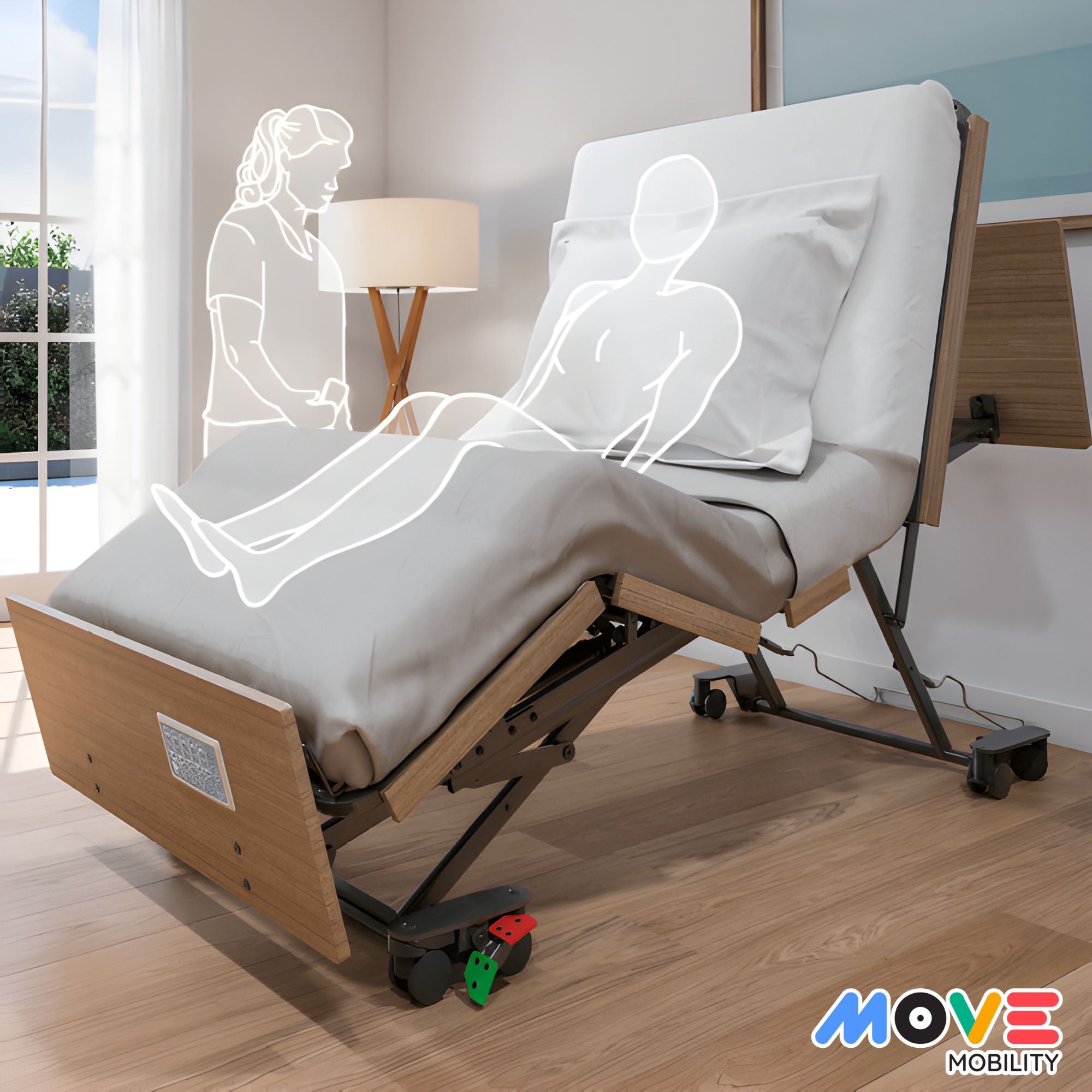Buy AIDACARE FL250 Floorline Low Height Care Bed | Move Mobility